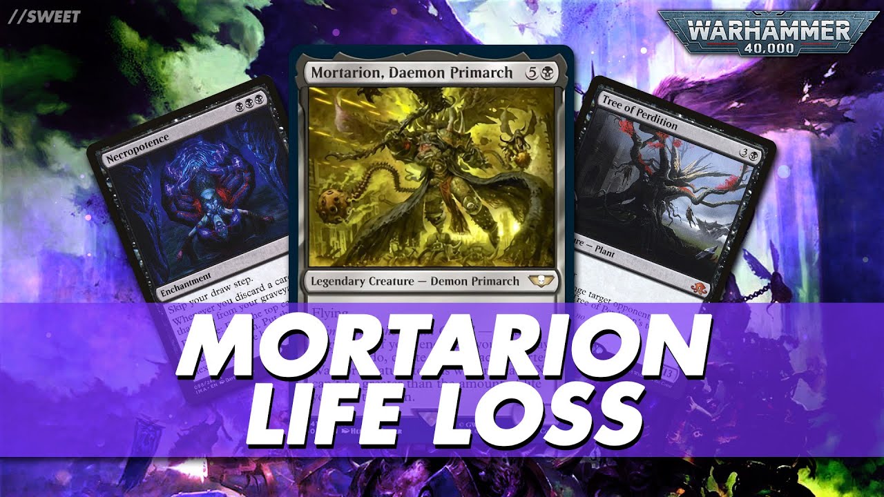 Mortarion, Daemon Primarch - 40k Commander Deck Tech #magicthegathering ...