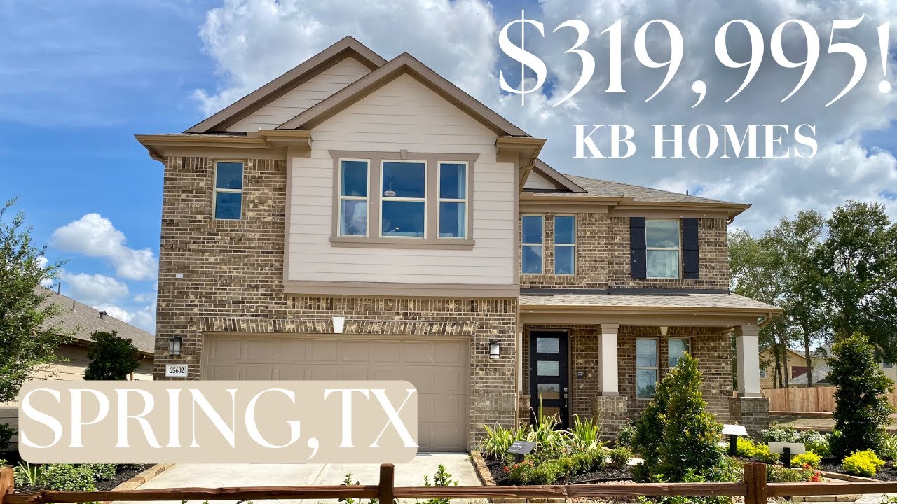NEW KB HOMES COMMUNITY | 2-Story Home | House Tour |Spring Texas - YouTube