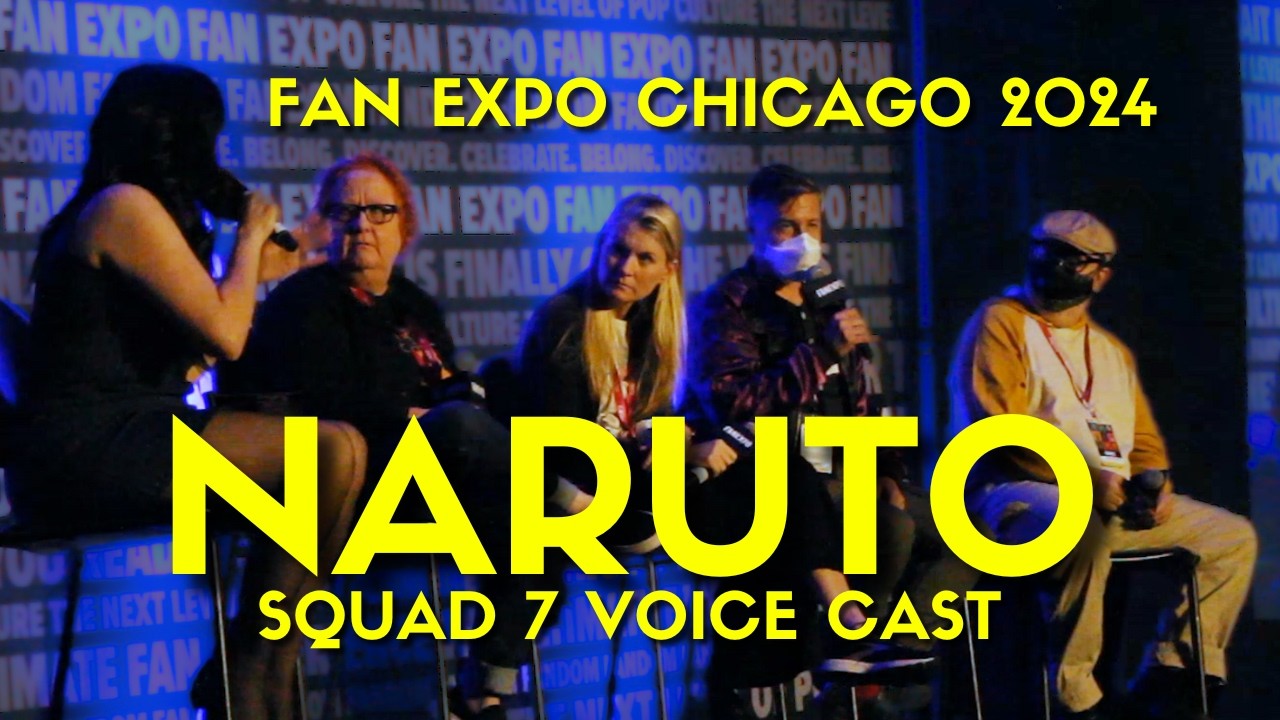Voice Cast of Naruto (Squad 7) | Fan Expo Chicago 2024 [Comic Con ...