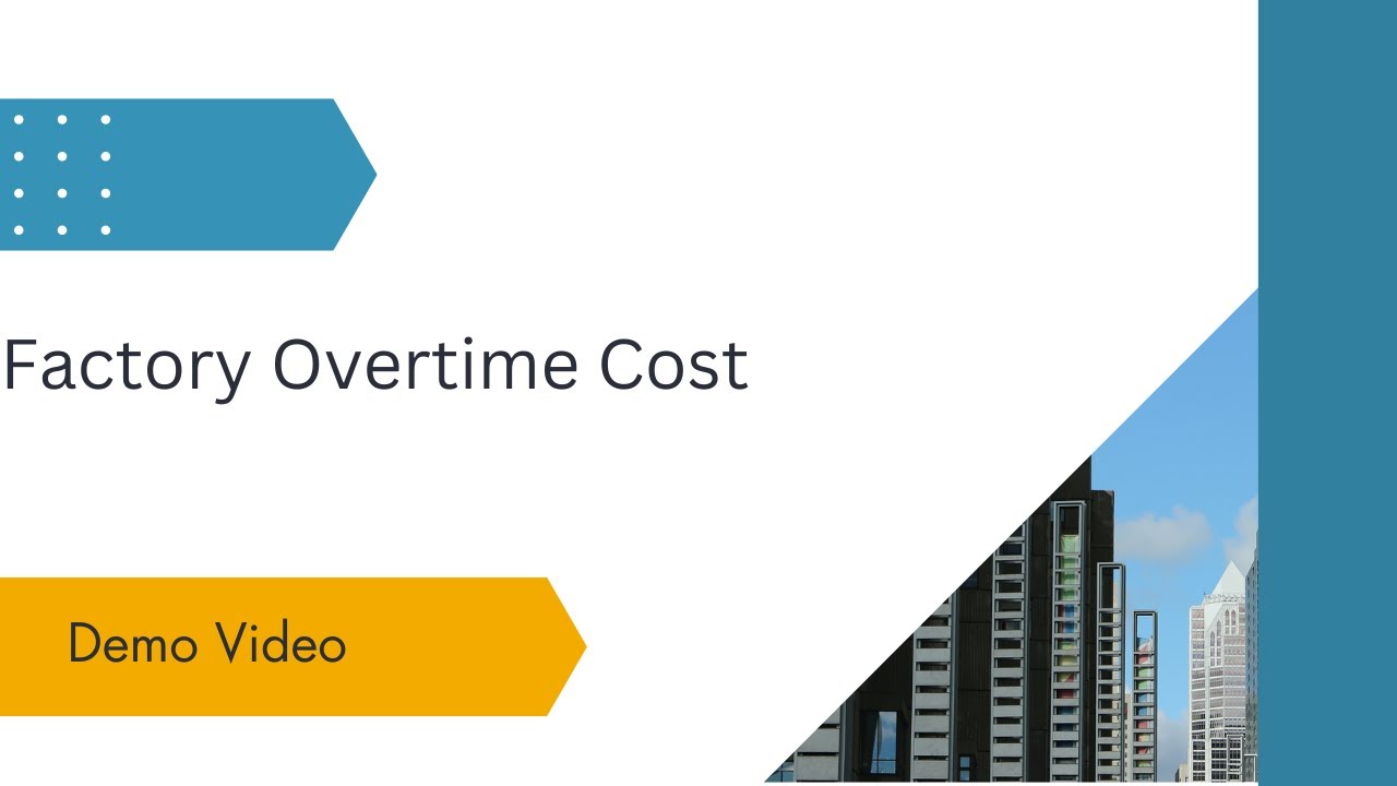 Factory Overtime Cost Dashboard:Real-Time Monitoring and Expense ...