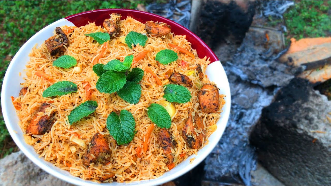 Chinese Chicken Rice Noodles Village Food Prepared by my mom in Village ...