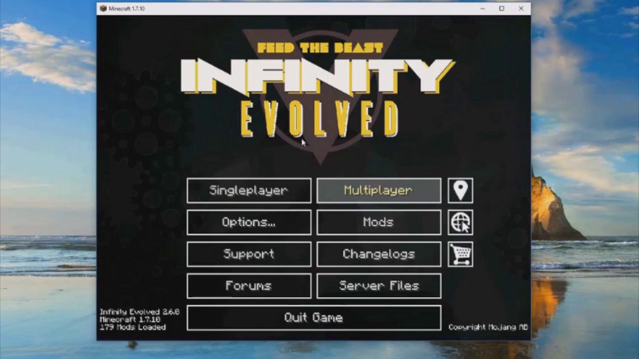 Minecraft - FTB Infinity Evolved Launcher Install - YouTube