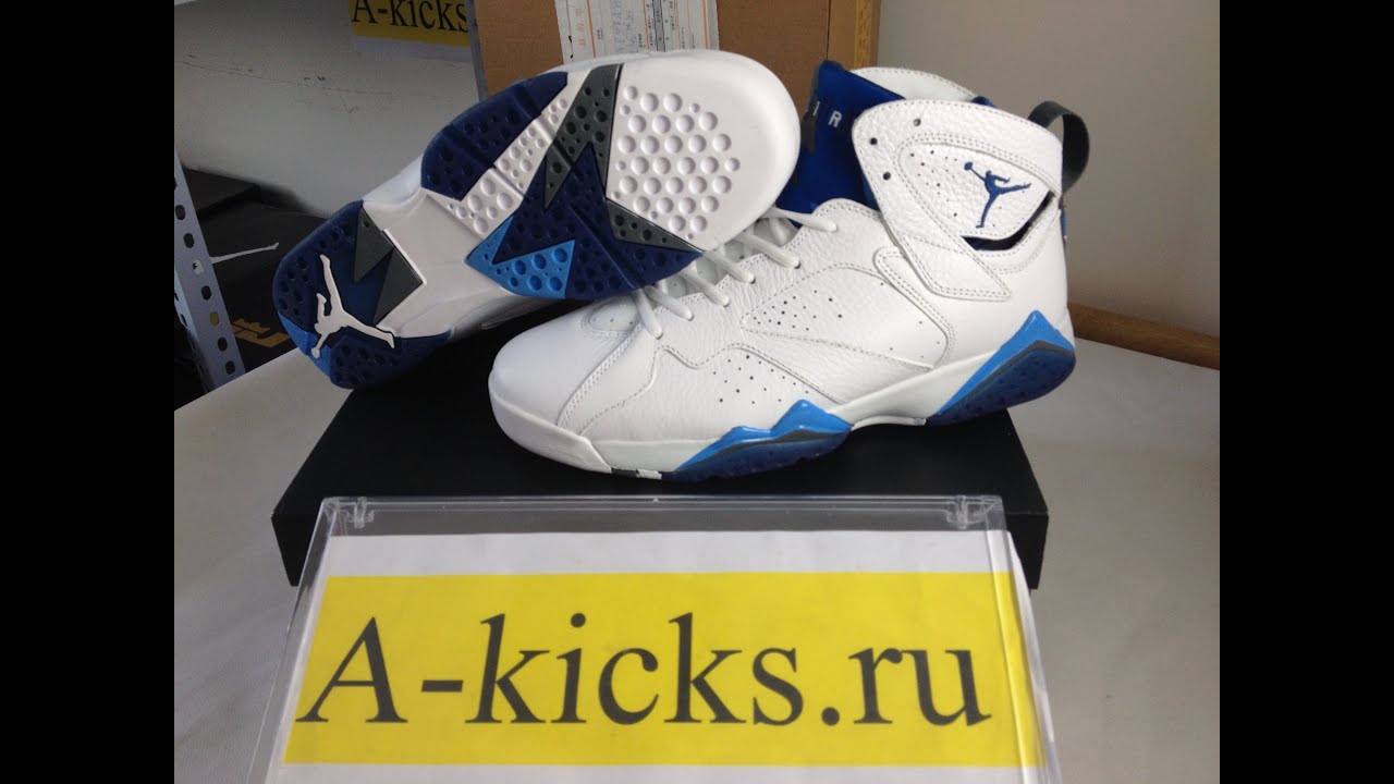 Unboxing Authentic Air Jordan 7 French Blue 2015 ! *A-kicks.ru* free ...