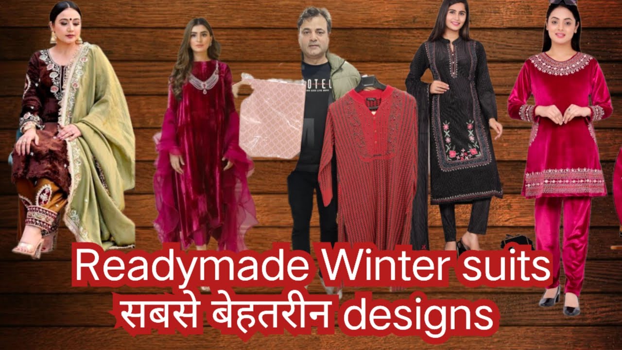 Velvet and Woolen readymade suits||Garam suit aur Velvet ke readymade ...
