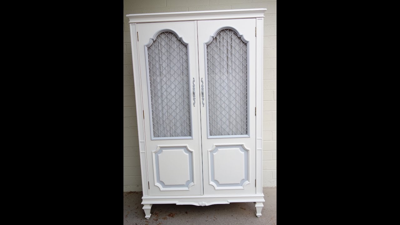 How to redo a French Armoire: Furniture makeover - YouTube