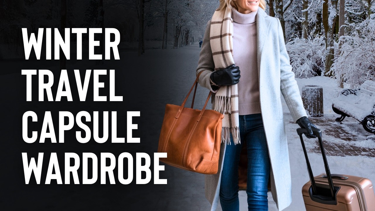 Cold weather Capsule Wardrobe for Women Over 50 | Travel Essentials for ...