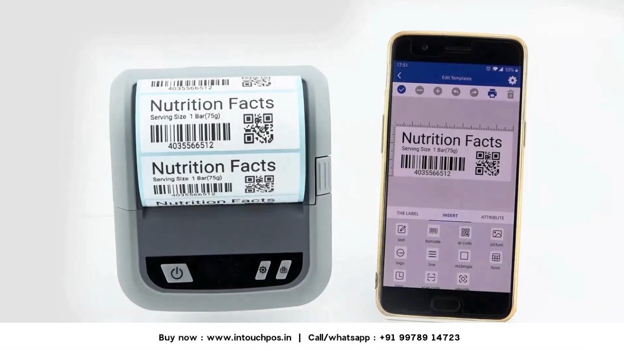 Xprinter Portable Label cum Receipt Printer | Intouch Technologies ...