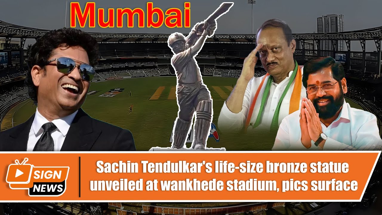 Sachin Tendulkar's life-size bronze statue unveiled at wankhede stadium ...