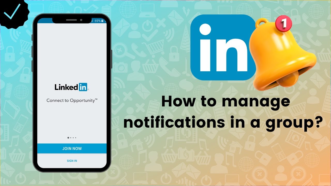 How to manage notifications in a group on LinkedIn? - YouTube
