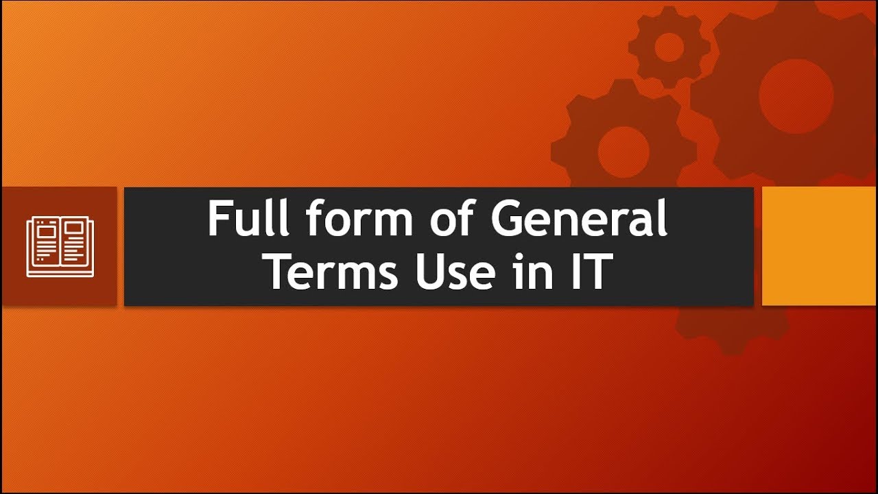 Full form of General Terms Use in IT - YouTube