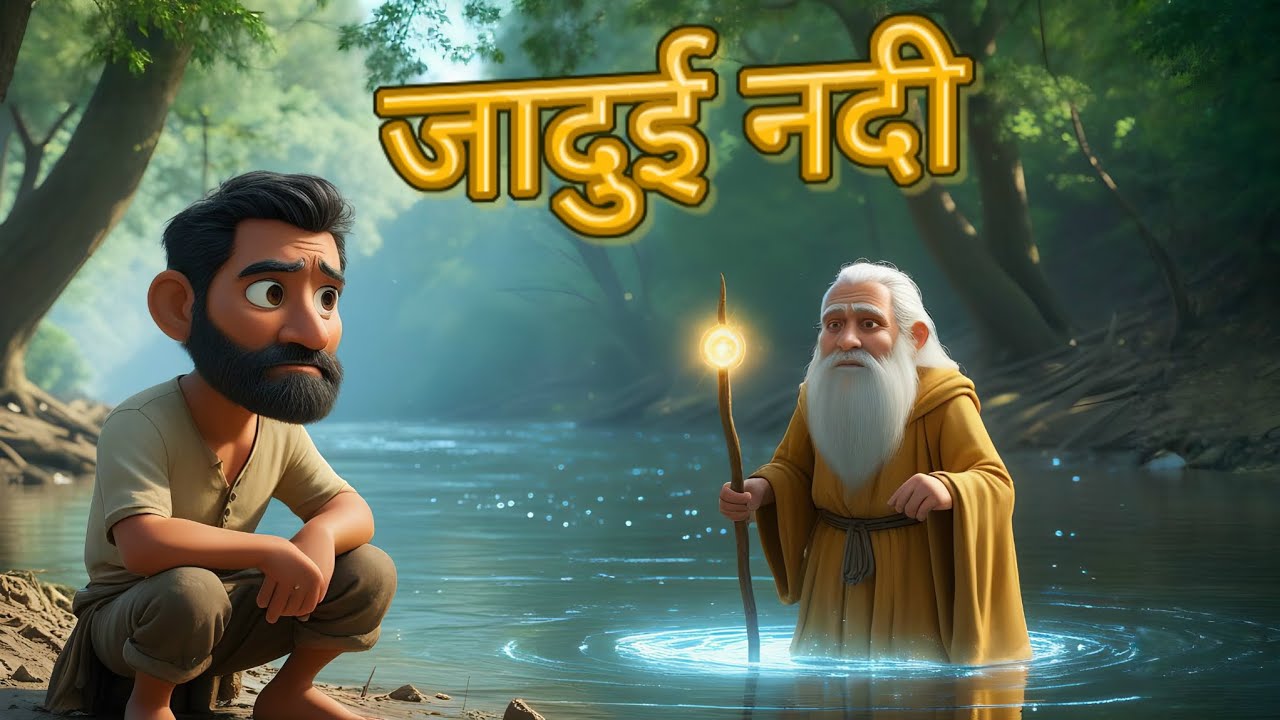 जादुई नदी | jadui nadi #hindicartoon #kahani #cartoon - YouTube