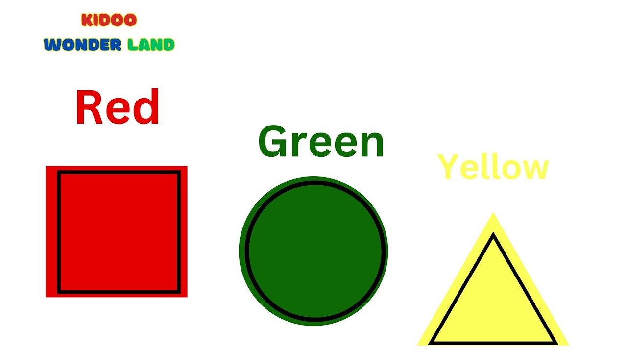 learn the colors and shapes Kids vocabulary - Color -shapes #kidssongs ...