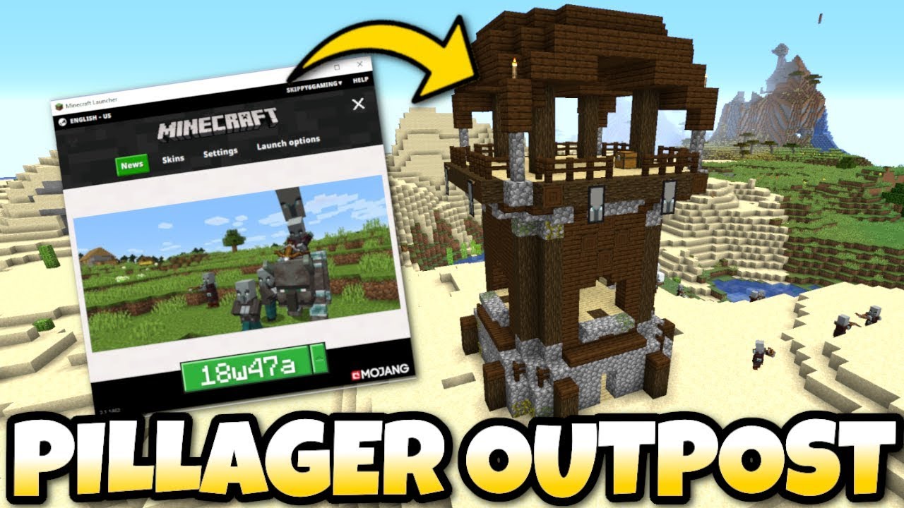 Minecraft - 18w47a OUT NOW !! PILLAGER OUTPOSTS & RAIDS [ Change Log ...