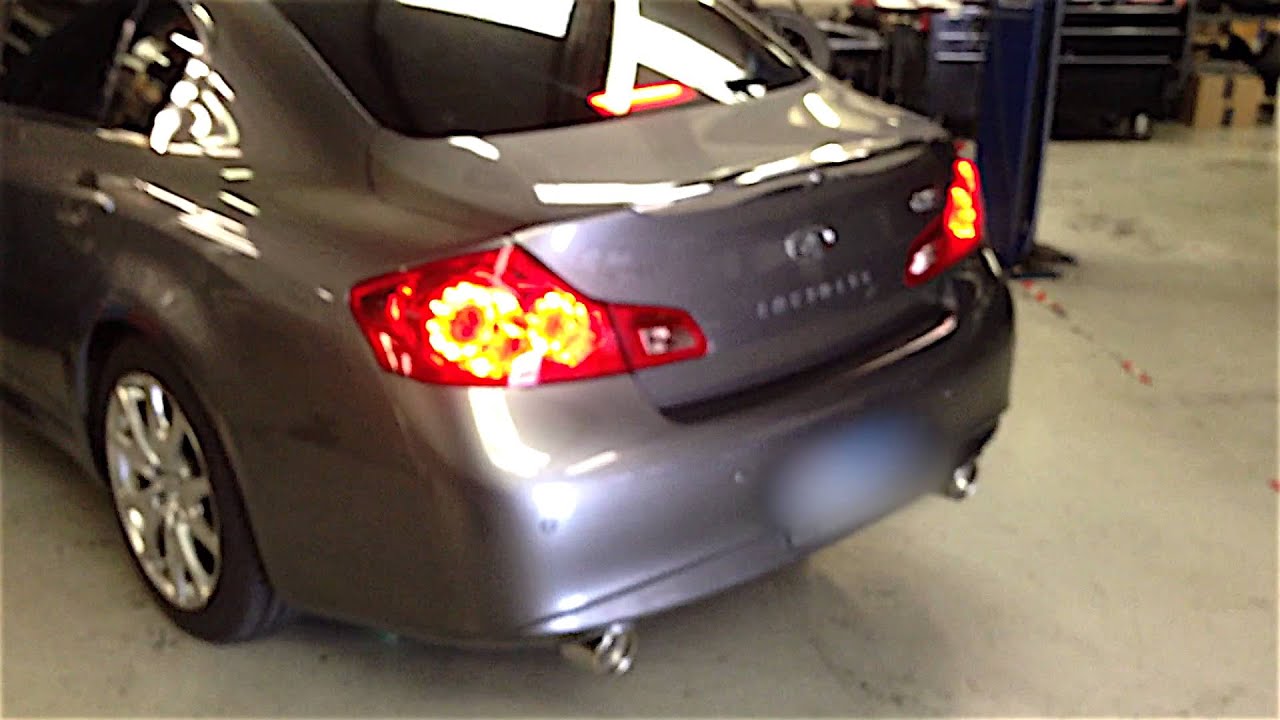 G37 Sedan - Fast Intentions RHFC + 2.5 CBE (non-resonated) - YouTube