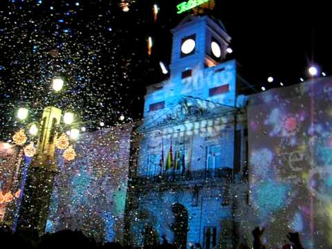New Year's eve Madrid op Puerta del Sol - Noche Vieja - Oud en nieuw ...