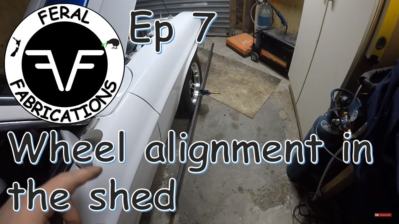 Clapped out Ford Capri Race Car - Ep7 Wheel alignment in the shed - YouTube