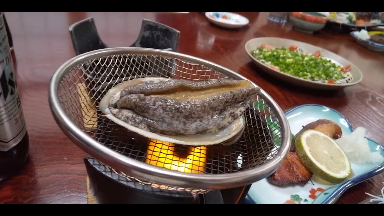 Grilled abalone. - YouTube