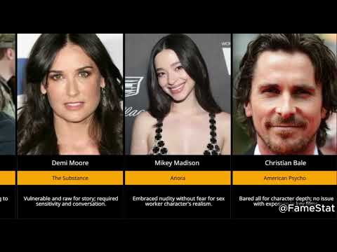 Celebrities Who Felt Comfortable Filming Nude Scenes