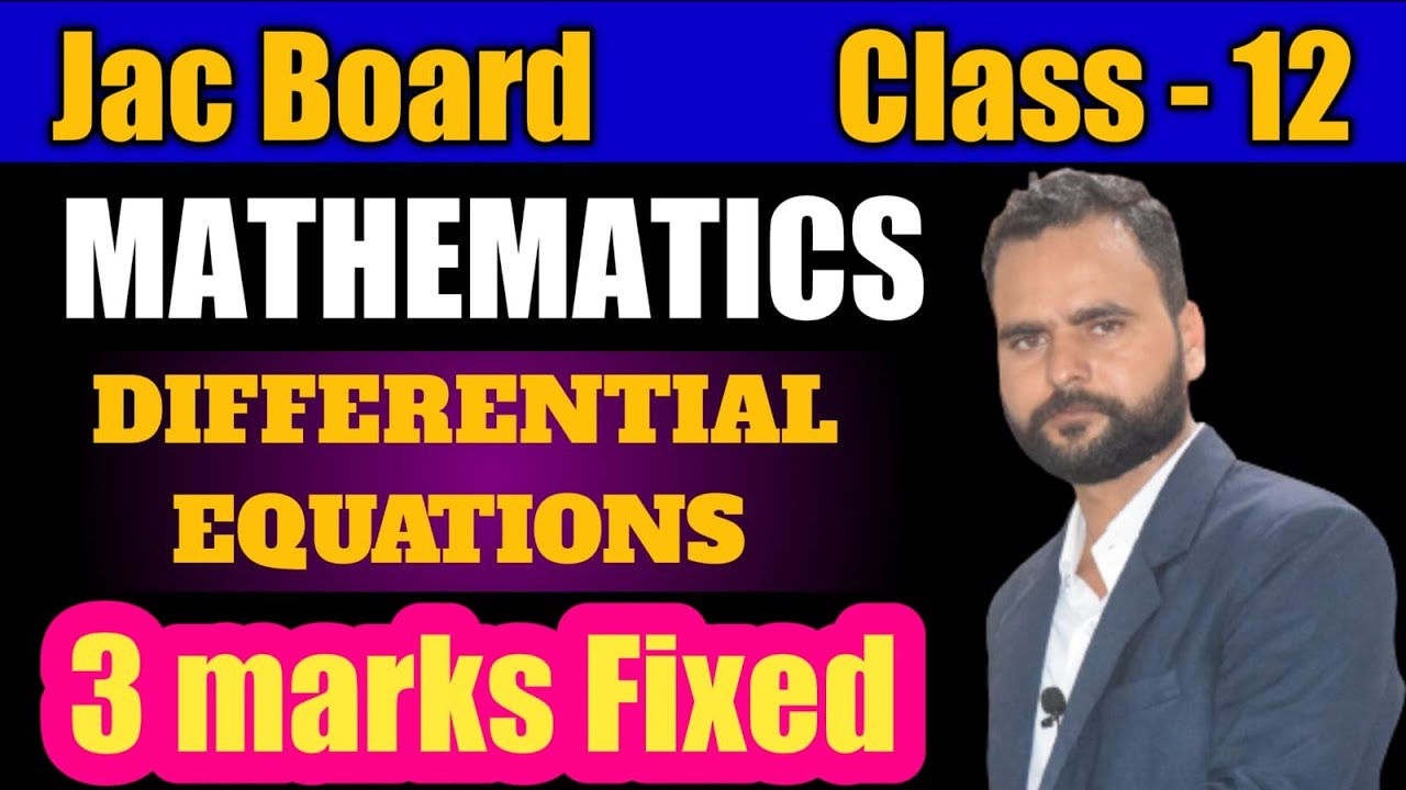 Important questions class 12 maths | Differentiation equations by ...