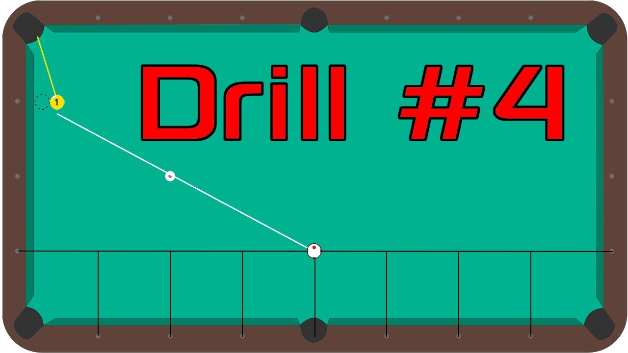 Pool Practice Drill #4 | BU Exam 1 Cut Shot Position 4 ...
