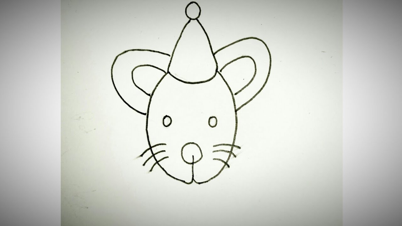 Rat Face Drawing #rat @NitinKumarArt - YouTube