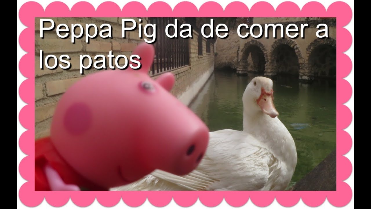 Peppa Pig da de comer a los patos Juguetes de Peppa Pig - YouTube