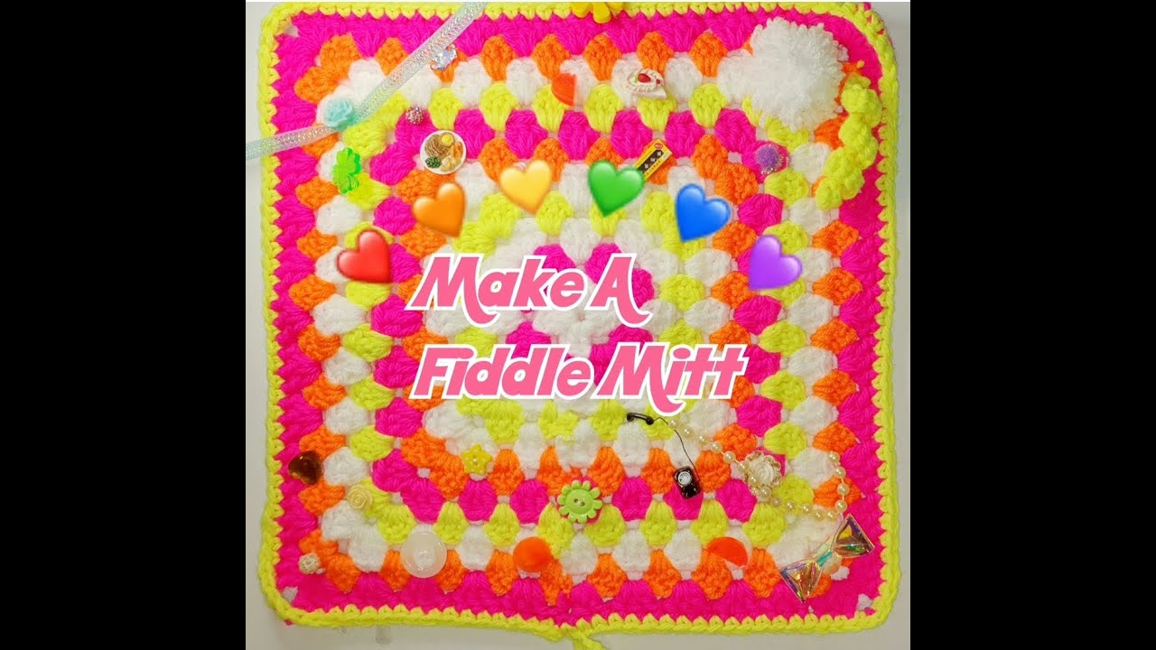 How to make a fiddle mitt or mat for dementia spd autism - YouTube