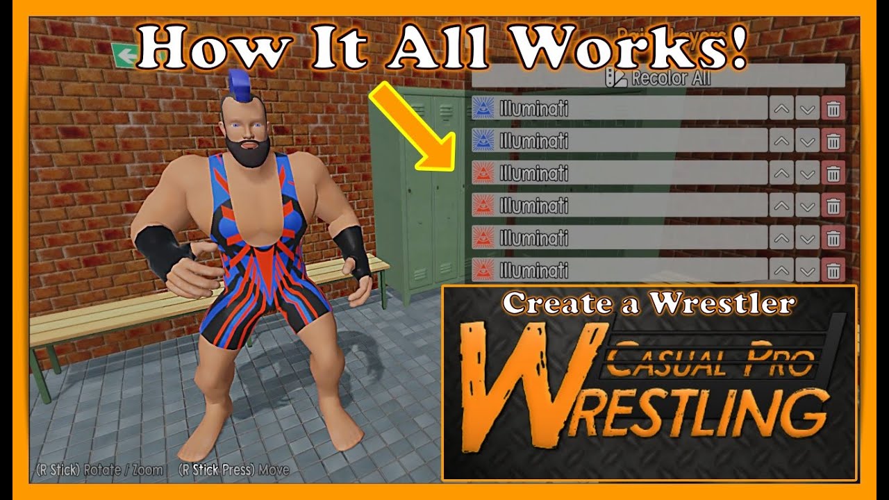 Casual Pro Wrestling Create a Wrestler deep dive & how everything works ...