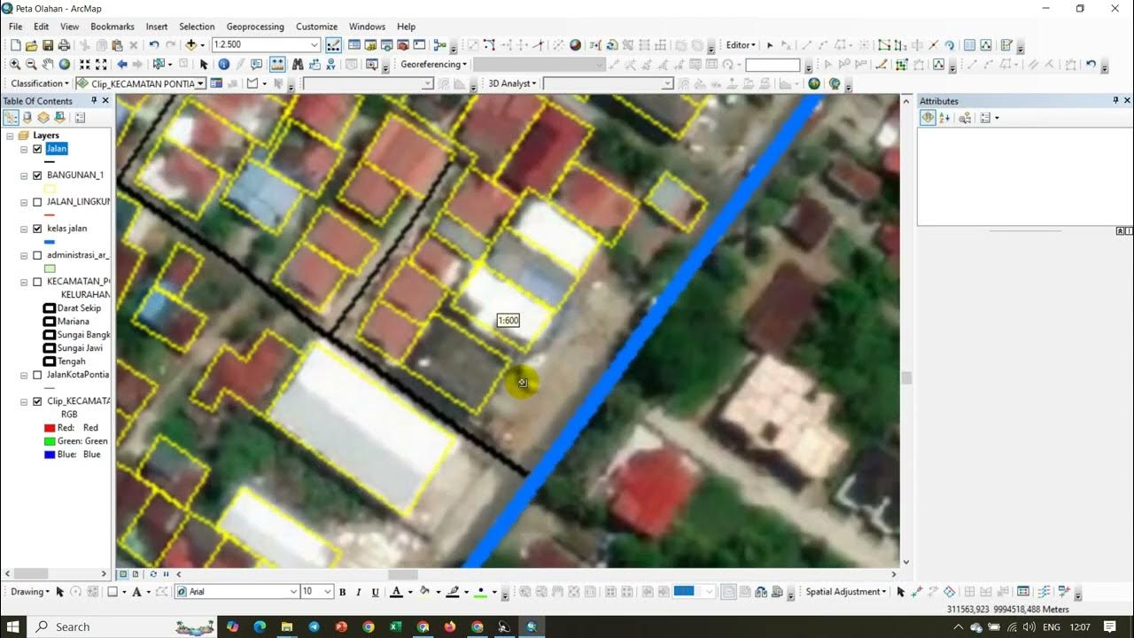 Tutorial Cara Pembuatan Data Jalan Polyline Menjadi Data Polygon - YouTube