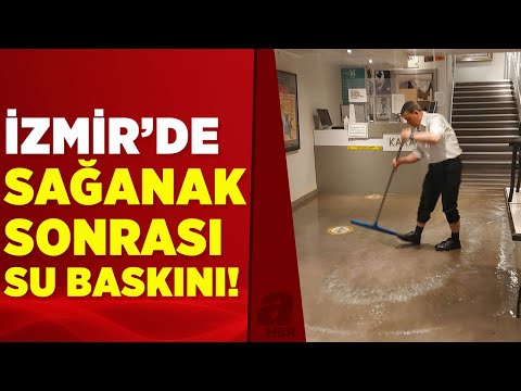 İzmir'de değişmeyen manzara! Sağanak sonrası su baskını! | A Haber