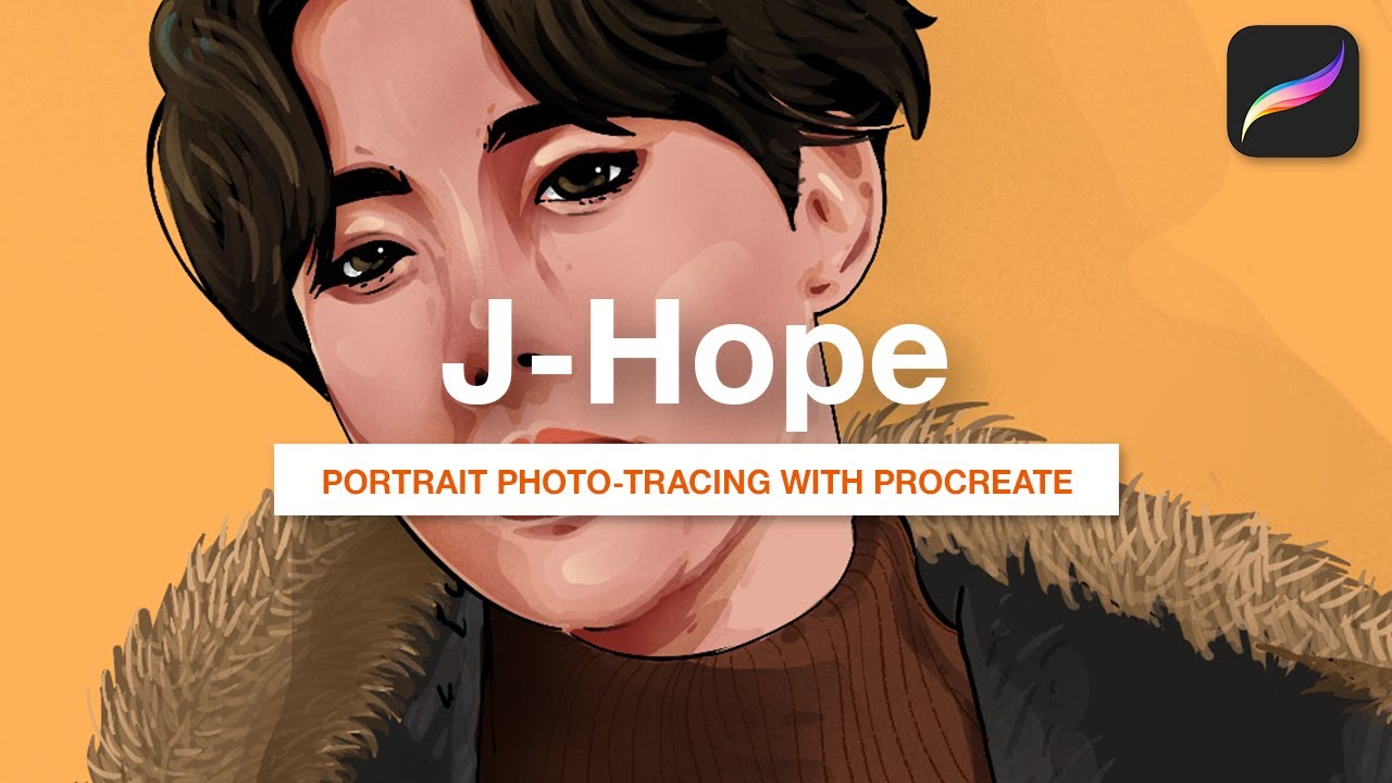 J-Hope - BTS | Time lapse Portrait Photo Tracing with Procreate | Vexel ...