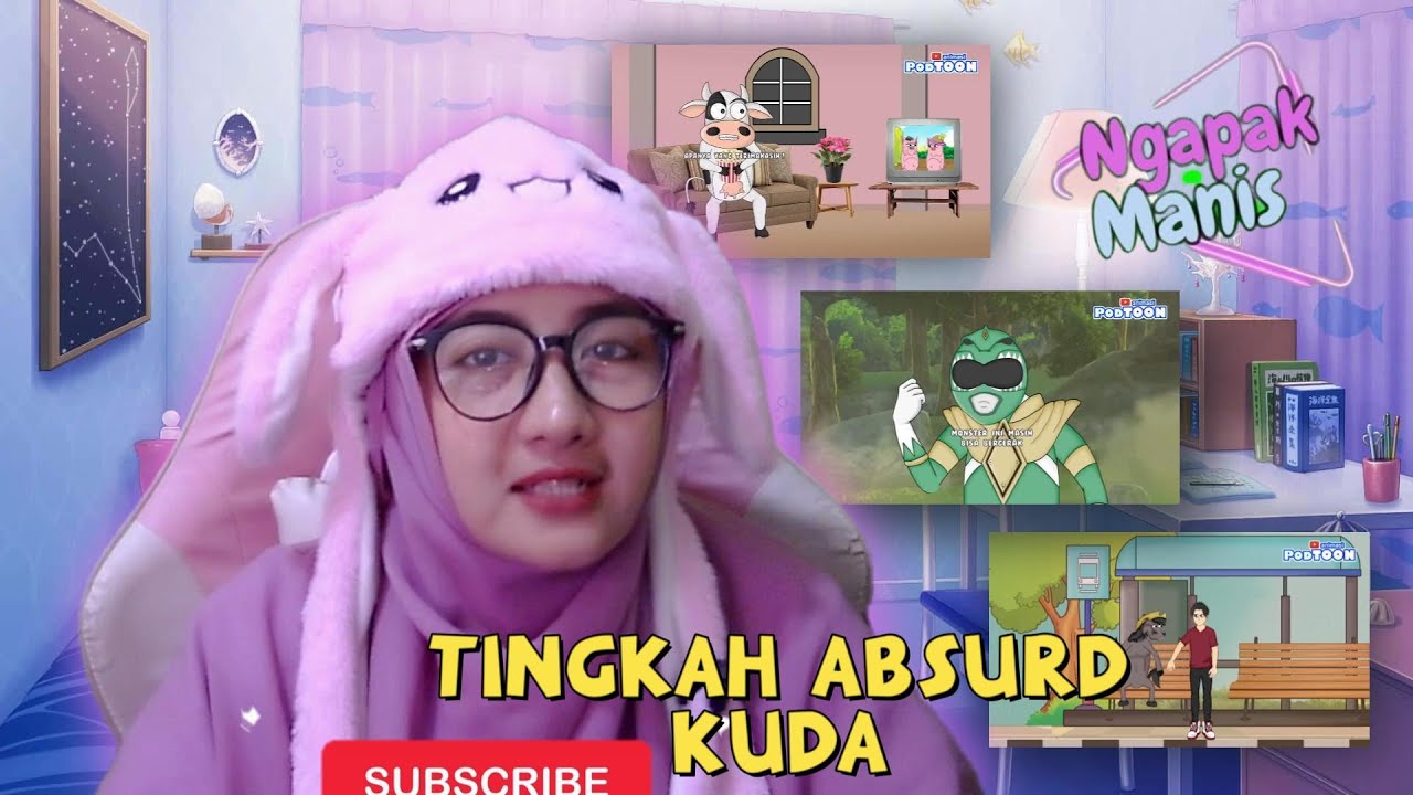 Kompilasi Kuda Absurd | Reaction Animasi PODTOON - YouTube