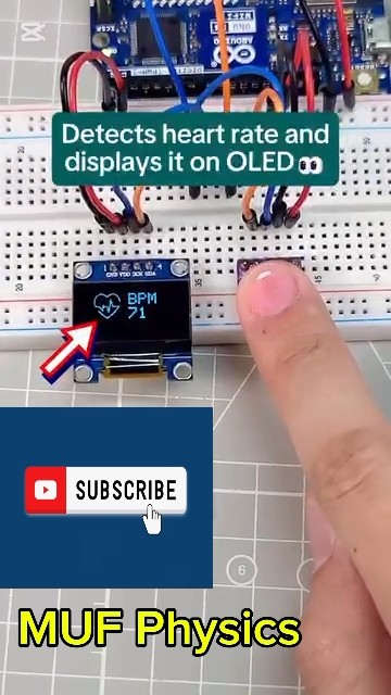 Detect heart rate and display on OLED #detector #heart #rate #oled # ...