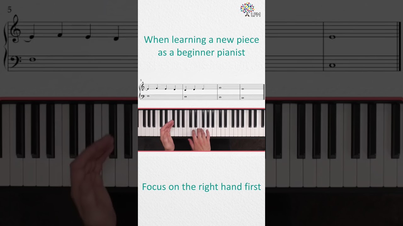 A tip for beginner pianists learning new piano pieces - YouTube