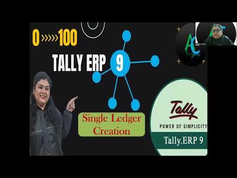 Ledger reation|Single Ledger Creation|Tally.ERP 9|Complete Tutorial Series|Advance Computing ...