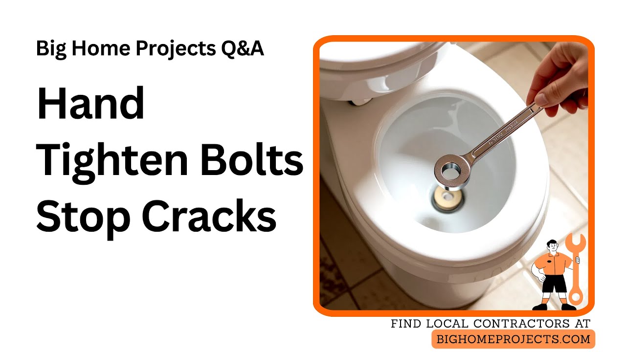 Hand-Tighten Toilet Bolts Preventing Porcelain Stress - YouTube