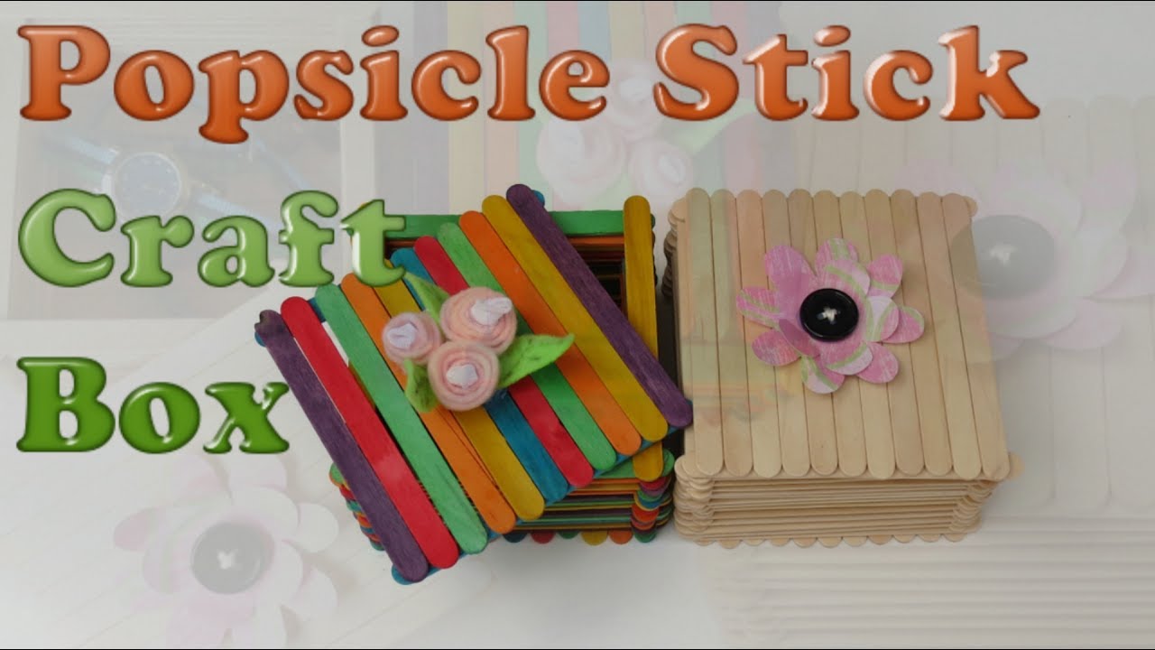 Awesome Craft Stick Box for Kids To Make|Kids Treasure Box DIY - YouTube