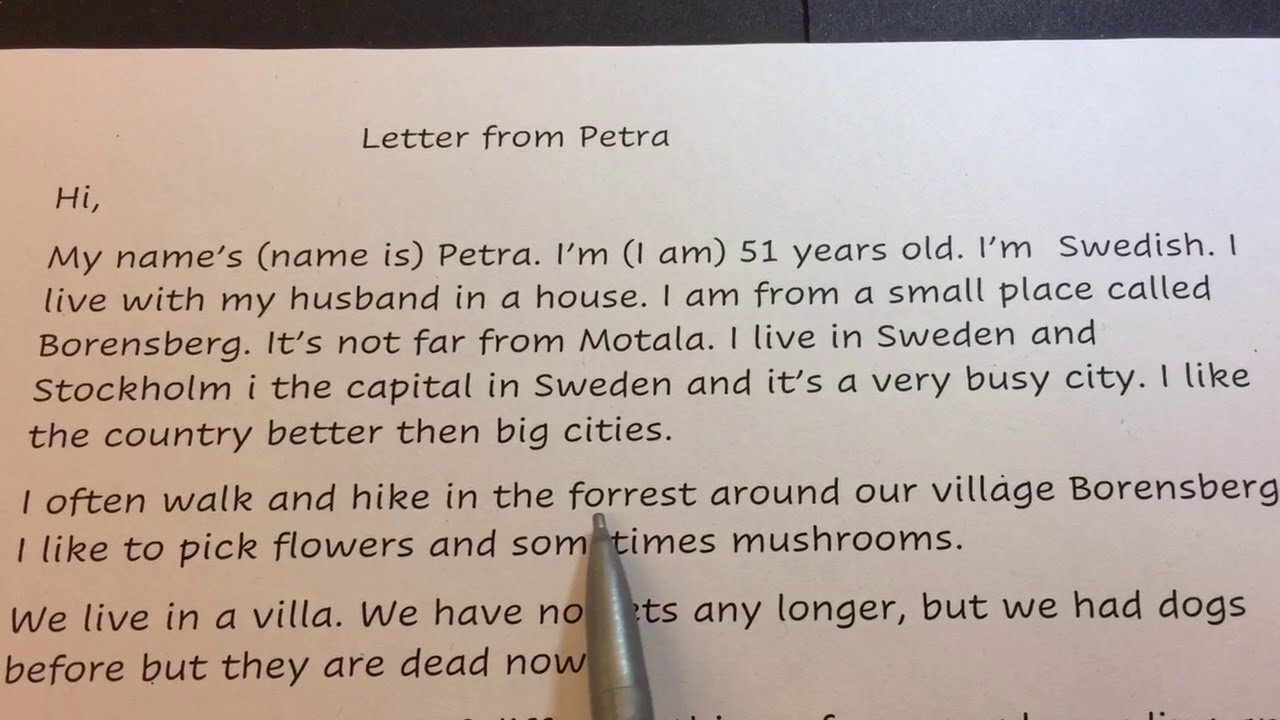 Petras letter del1 - YouTube