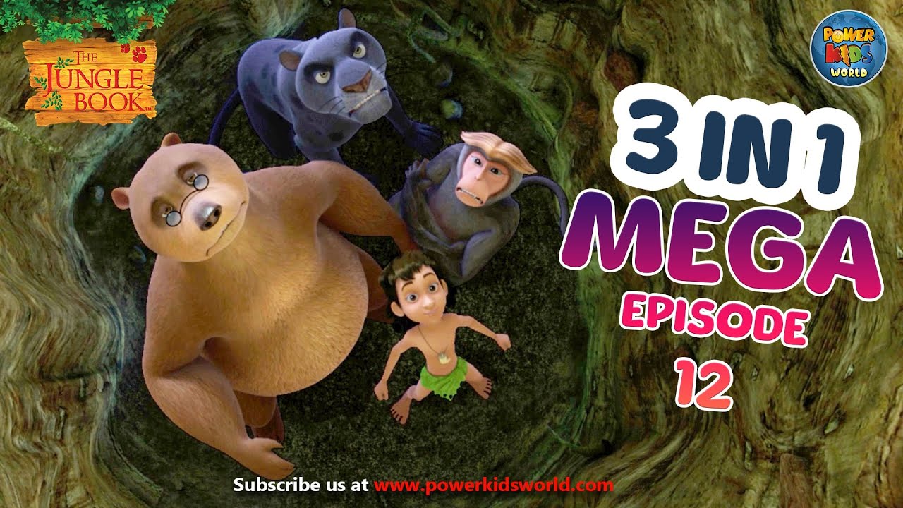 JUNGLE BOOK 3 IN 1 Mega Episode 12 | Jungle Book Cartoon 2 | English ...