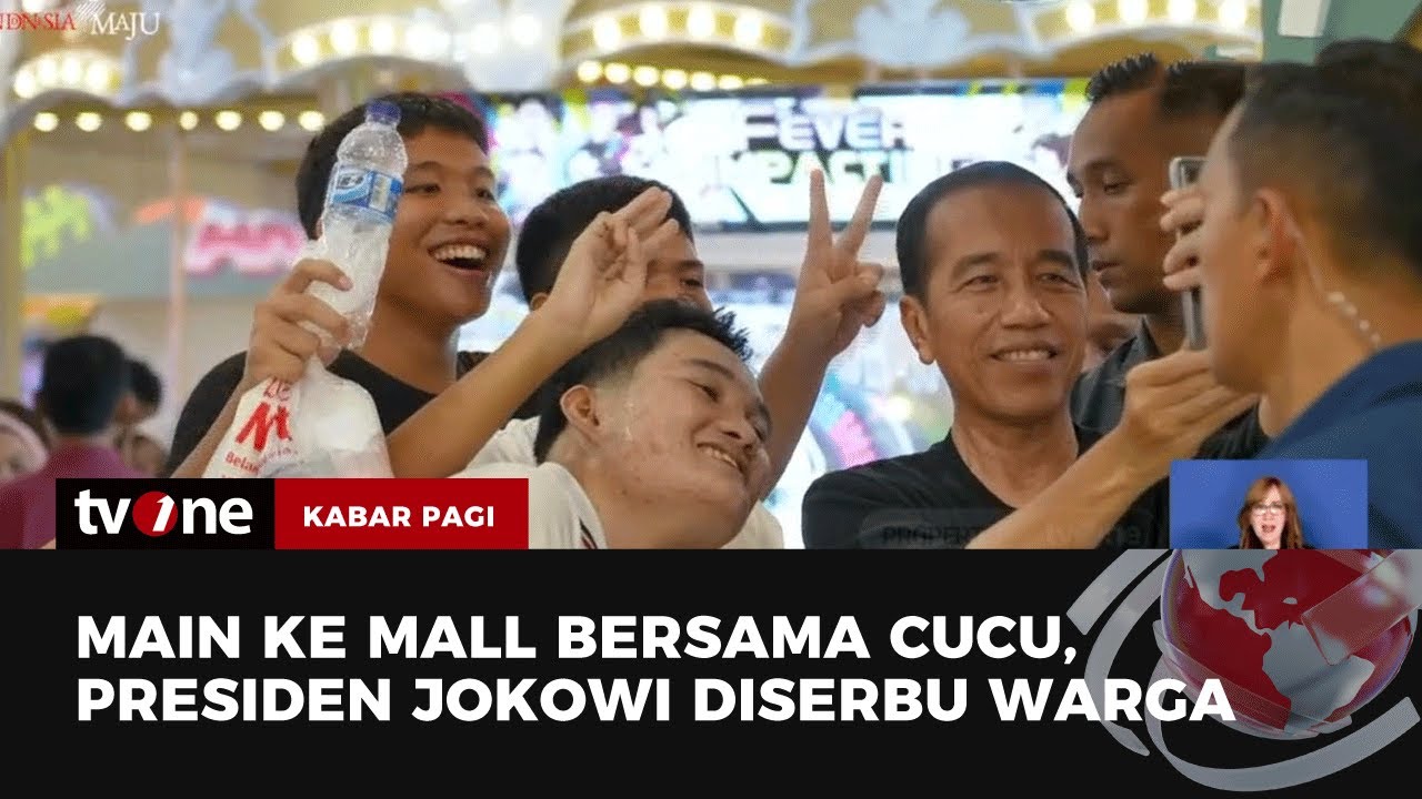 Jokowi Berkunjung ke Mall di Medan Bersama Cucunya | Kabar Pagi tvOne ...