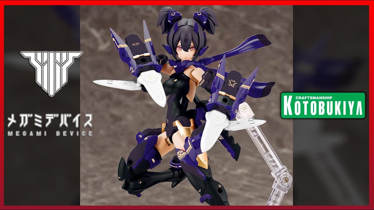 MEGAMI DEVICE Asra Ninja Shadow Edition Plastic Model Kit briefs - YouTube