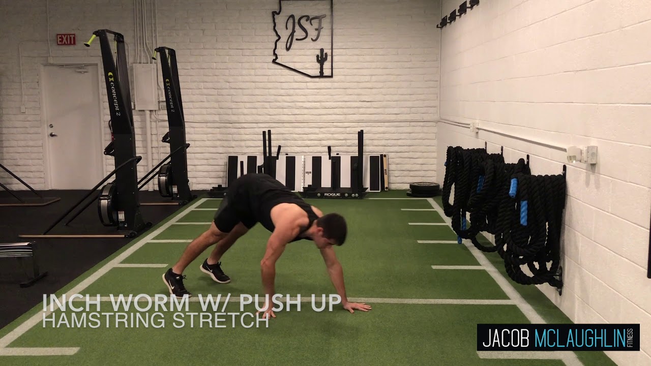 Inch Worm with Push Up - YouTube
