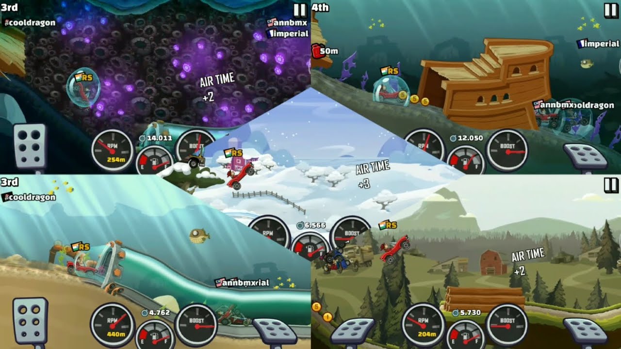 Hill Climb Racing 2 New Update (Water) | HCR 2 New Update (Sea Level ...