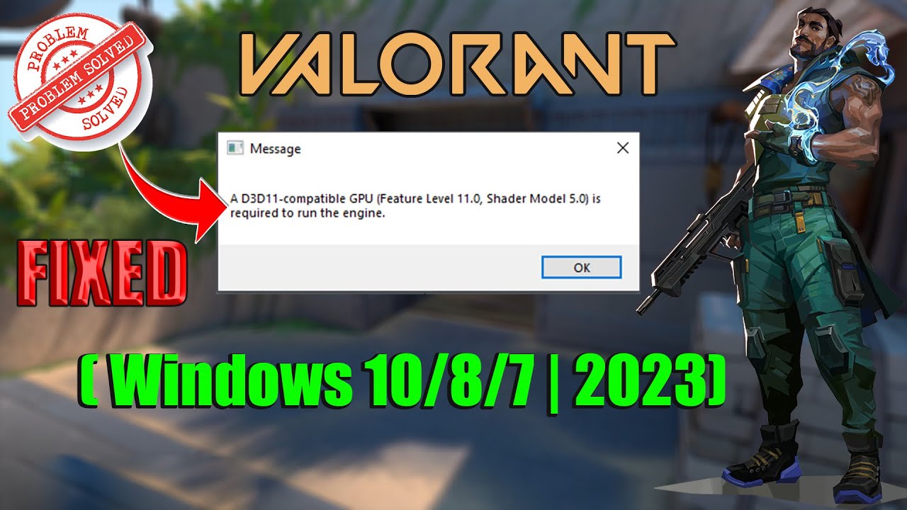How To Fix A D3d11 Compatible Gpu Feature Level 110 Shader Model 50