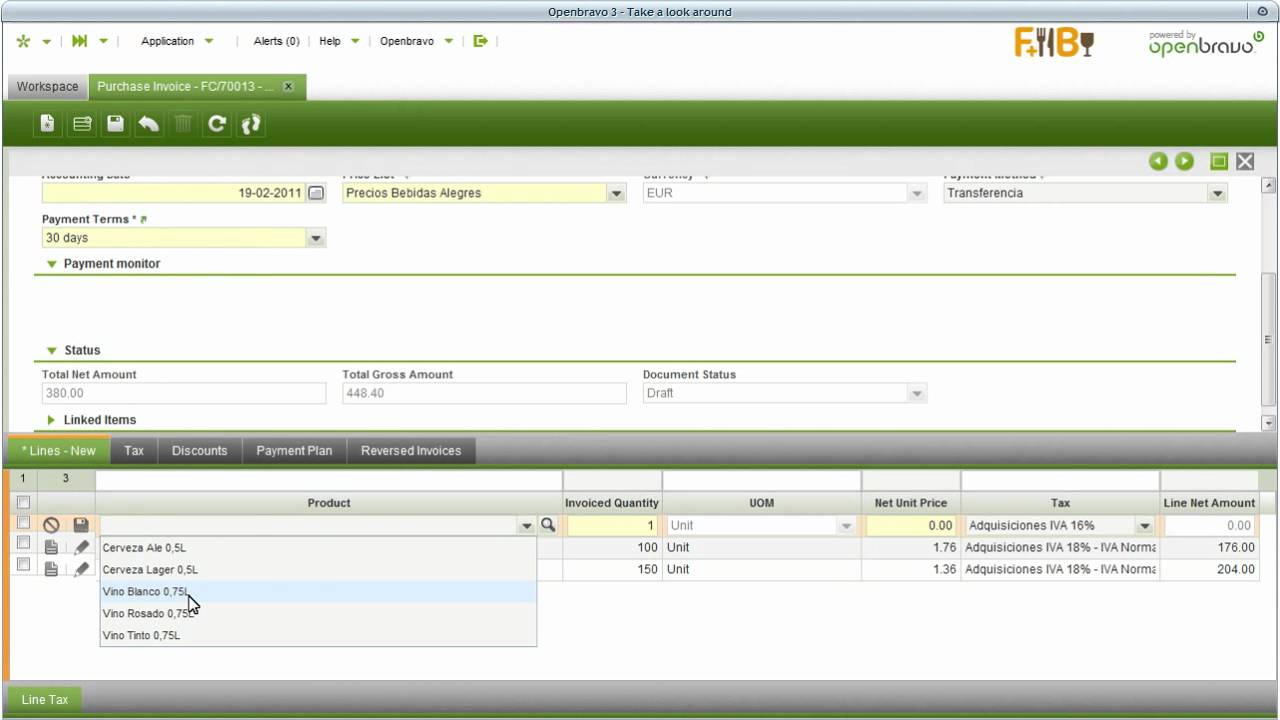 Openbravo 3 - Take a look around! - YouTube