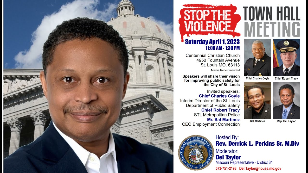State Representative Del Taylor Speaks about Stop The Violence Town ...