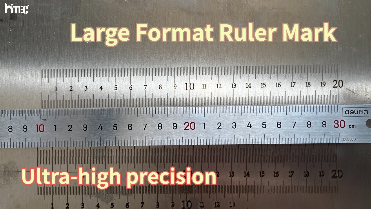 Continuous Laser Marking on Long Rulers | Large Area Marking System ...