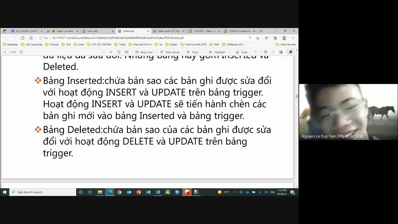 SQL Server - Trigger - Phần 1- FPT Polytechnic - YouTube