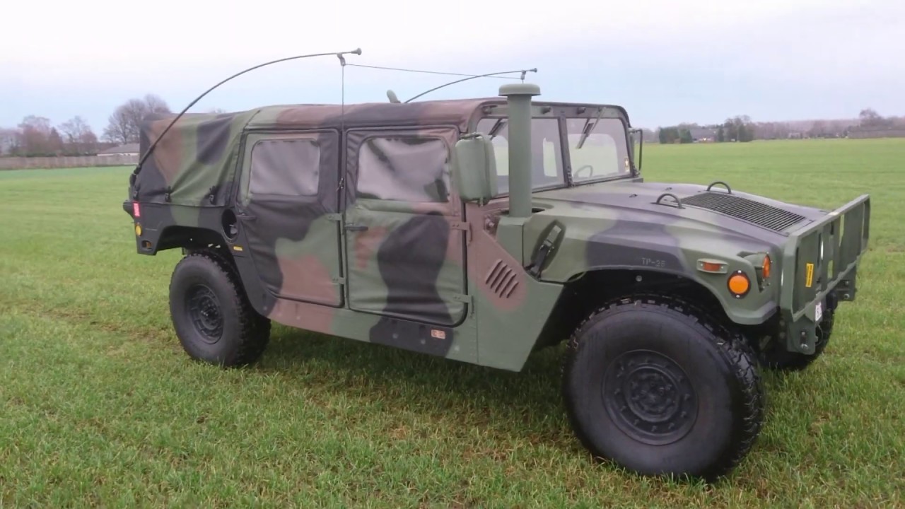 1985 HMMWV Humvee M998 AM GENERAL with Belgian registration. (drivers ...
