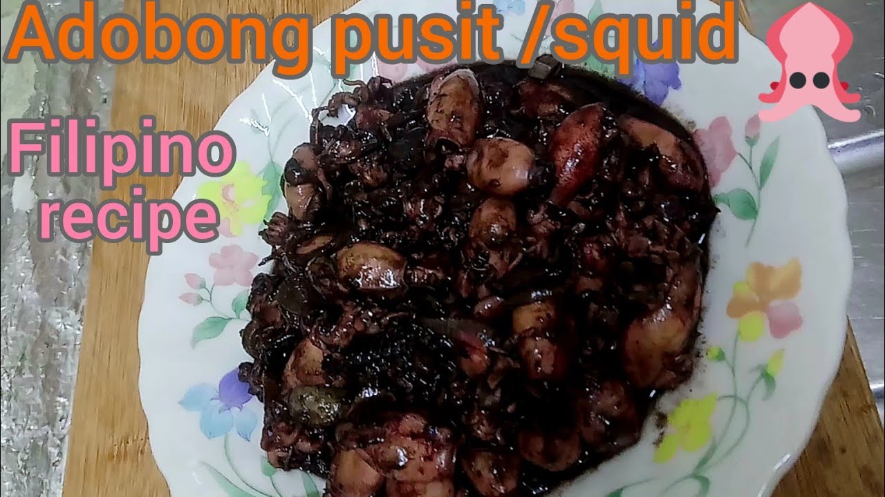 filipino recipe adobong pusit#squid - YouTube